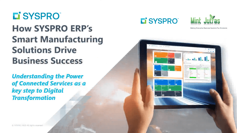 SYSPRO’s ERP Smart Manufacturing Solutions | [On-Demand Video]