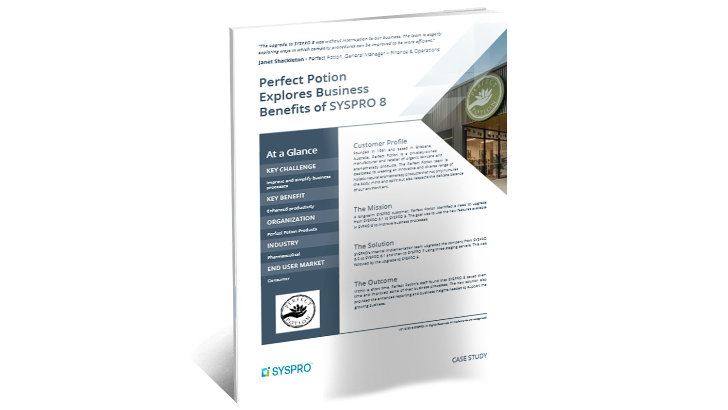 Case Study | Customer Success Story | Perfect Potion | SYSPRO ERP