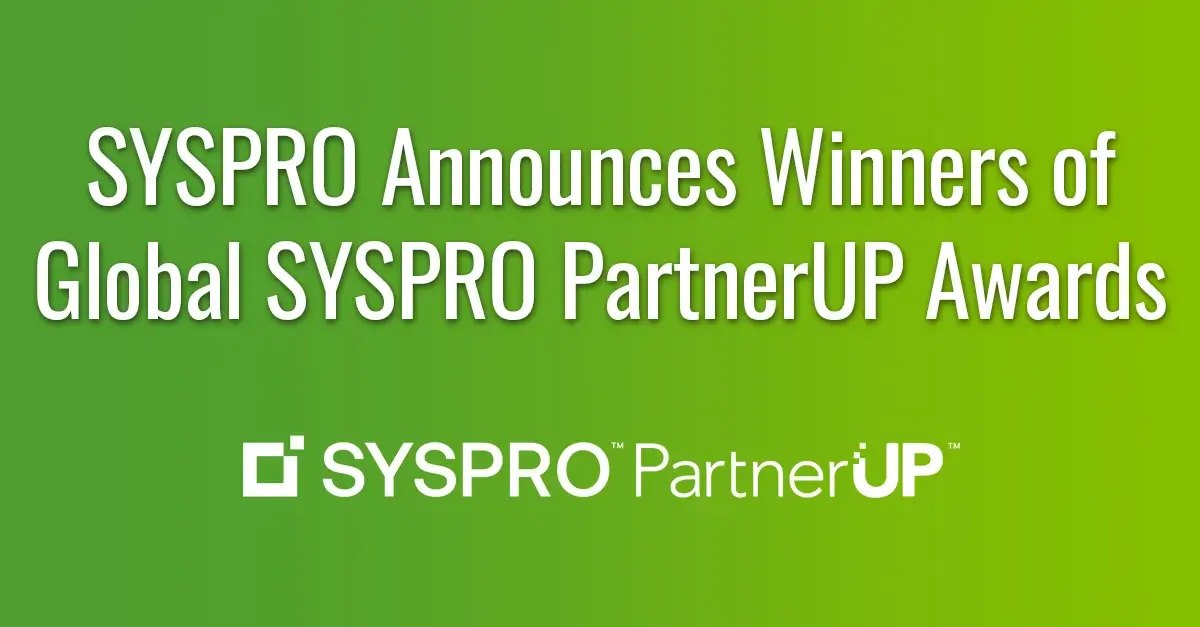 Global SYSPRO PartnerUP Awards Winners